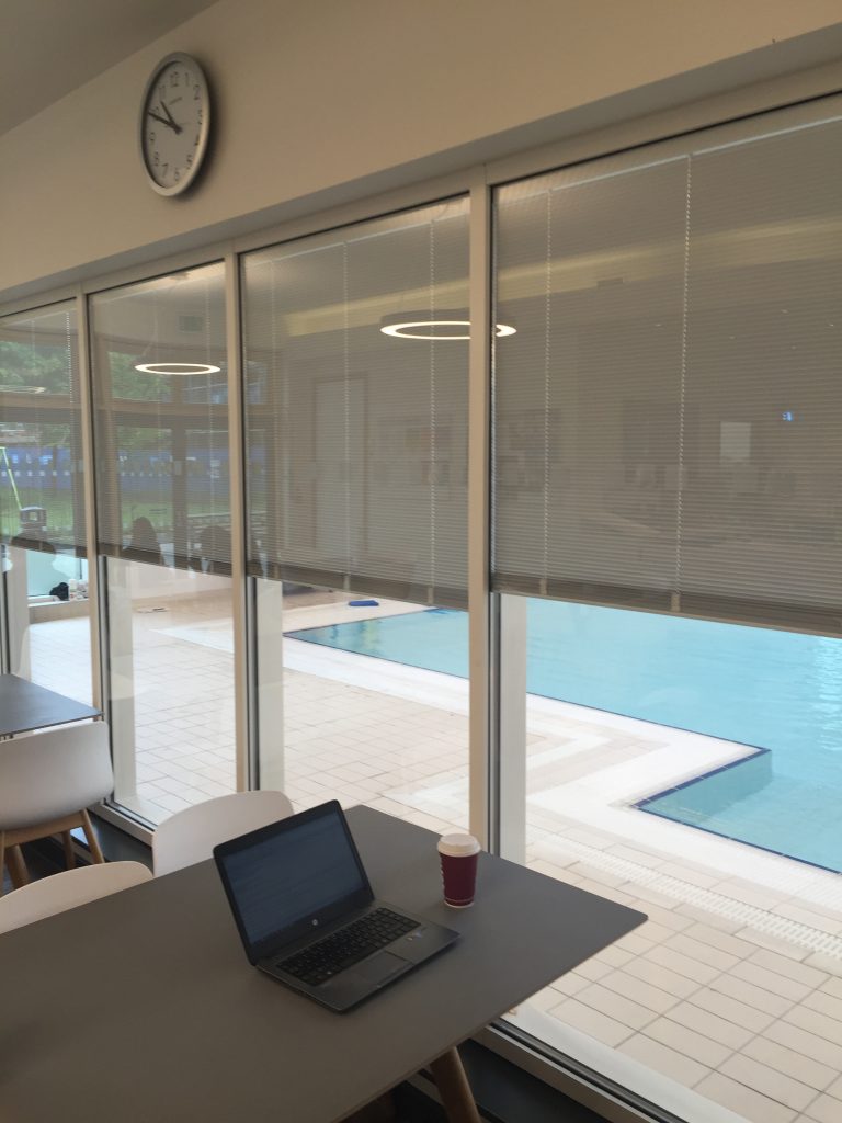 HESTON POOL & FITNESS LEISURE CENTRE - Between Glass Blinds